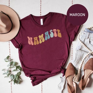 Namaste Shirt for Women, Yoga Tshirt for Her, Meditation Gift for Her ...