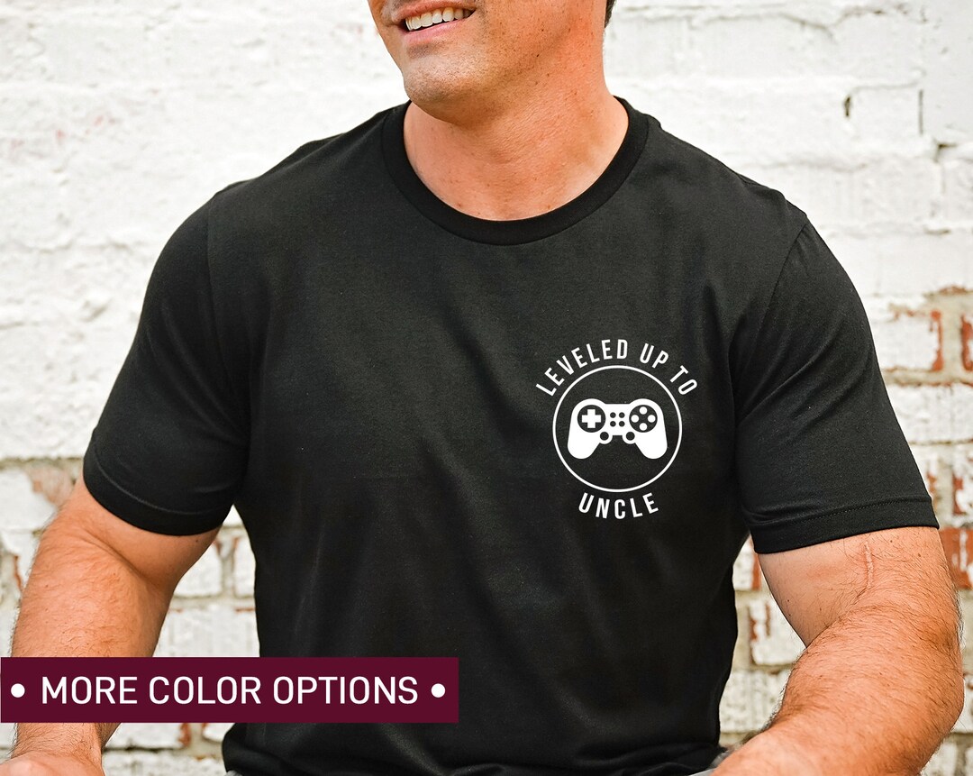 Leveled up to Uncle Shirt for Men Pregnancy Announcement Tshirt for ...