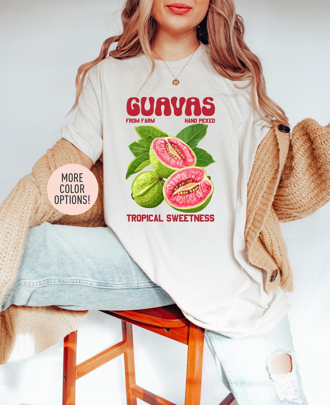 Guavas From Farm Hand Picked Shirt Fruit Shirt Guava Lover Shirt Retro ...