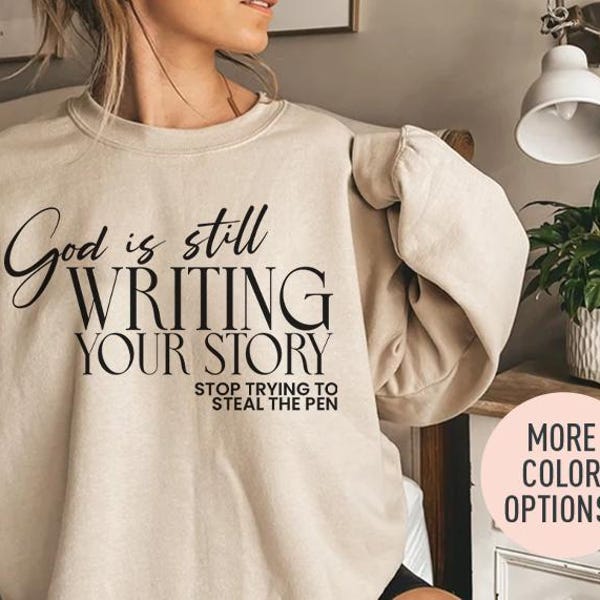 God is Still Writing Your Story Svg, Funny Christian Svg, Jesus Svg ...