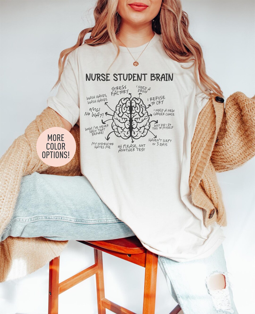 Nursing Student Brain Shirt, Registered Nurse Shirt, Nurse Life Shirt ...