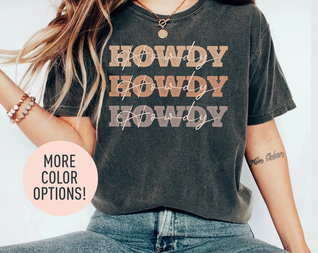 Howdy Shirt, Vintage Howdy Shirt, Graphic Howdy Shirt, Western Clothing ...