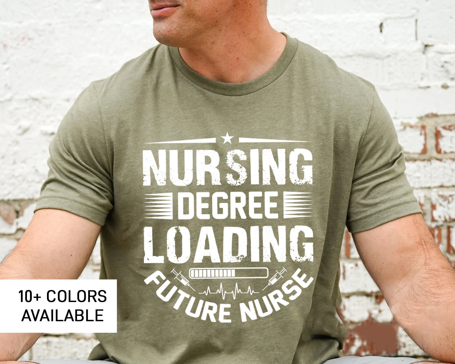 Nursing Degree Loading Shirt for Men Funny Nurse Tshirt for - Etsy