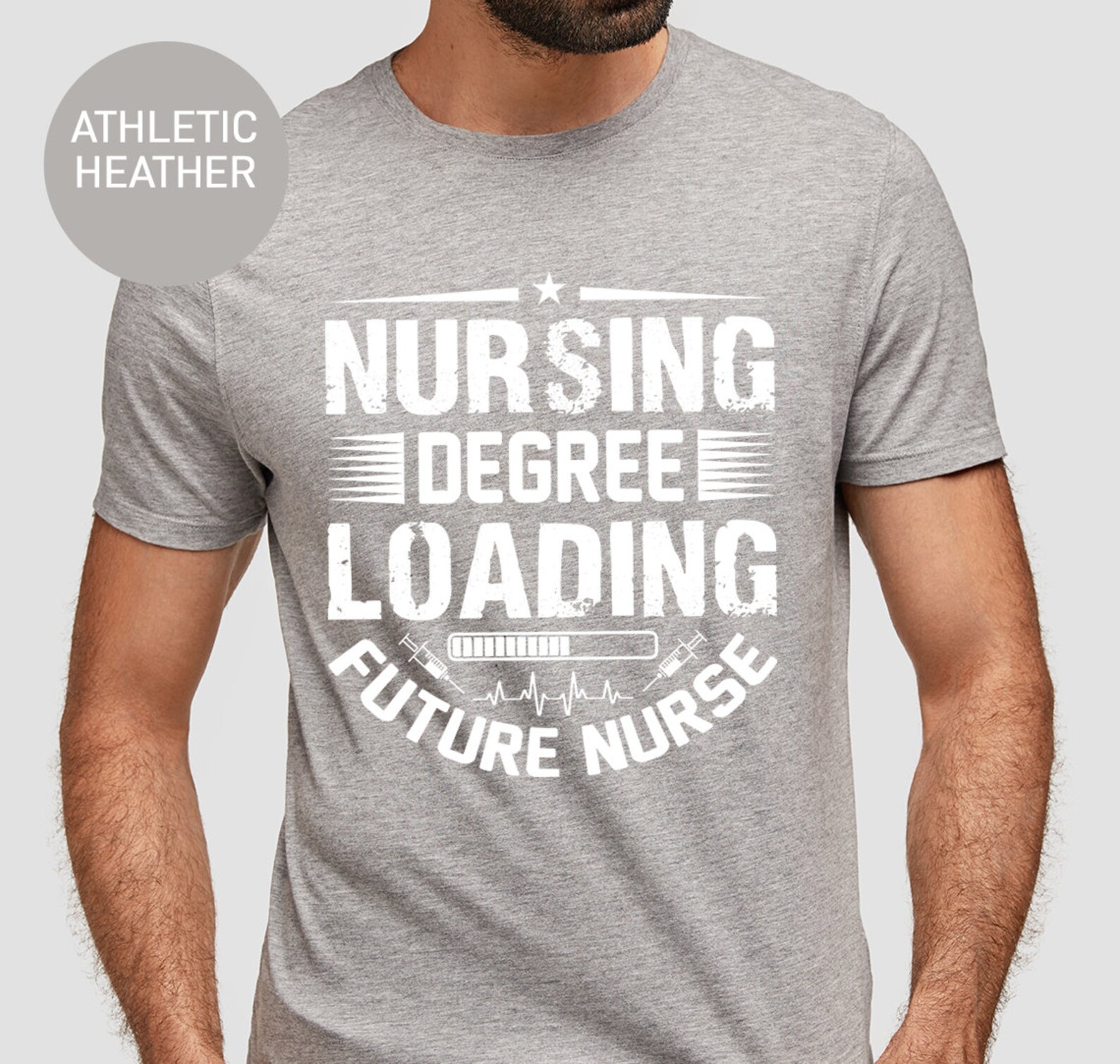 Nursing Degree Loading Shirt for Men Funny Nurse Tshirt for - Etsy