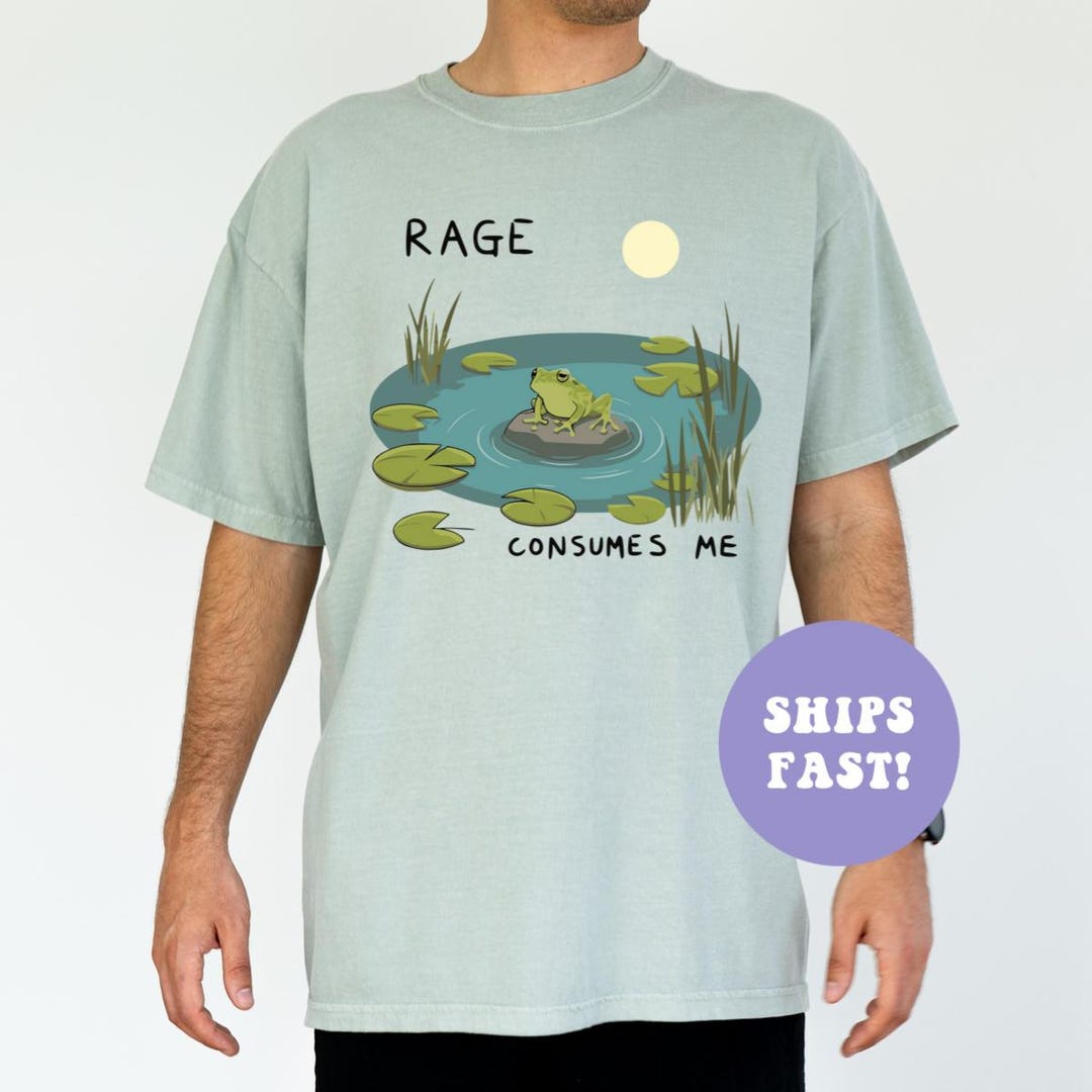 Rage Consumes Me Shirt, Frog Pond Tshirt, Meme Frog Shirt, Vintage ...