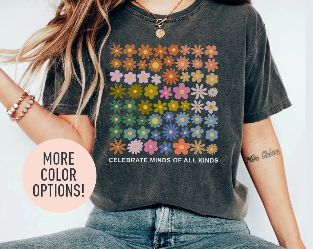 Celebrate Minds of All Kinds Shirts Neurodiversity Shirt Autism ...