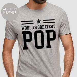 Pop Shirt for Grandpa for Father's Day, Worlds Greatest Pops T-shirt ...