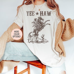 Yee Haw Shirt, Howdy Shirt, Cowgirl Shirt,oversized Cowgirl Shirt ...