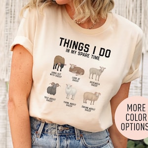 Things I Do in My Spare Time Shirt, Sheep Shirt, Farm Shirt, Farming ...