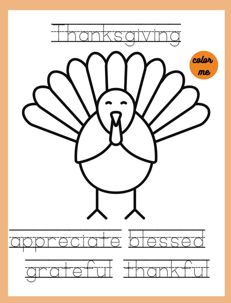 Thanksgiving Initial Consonants - Etsy