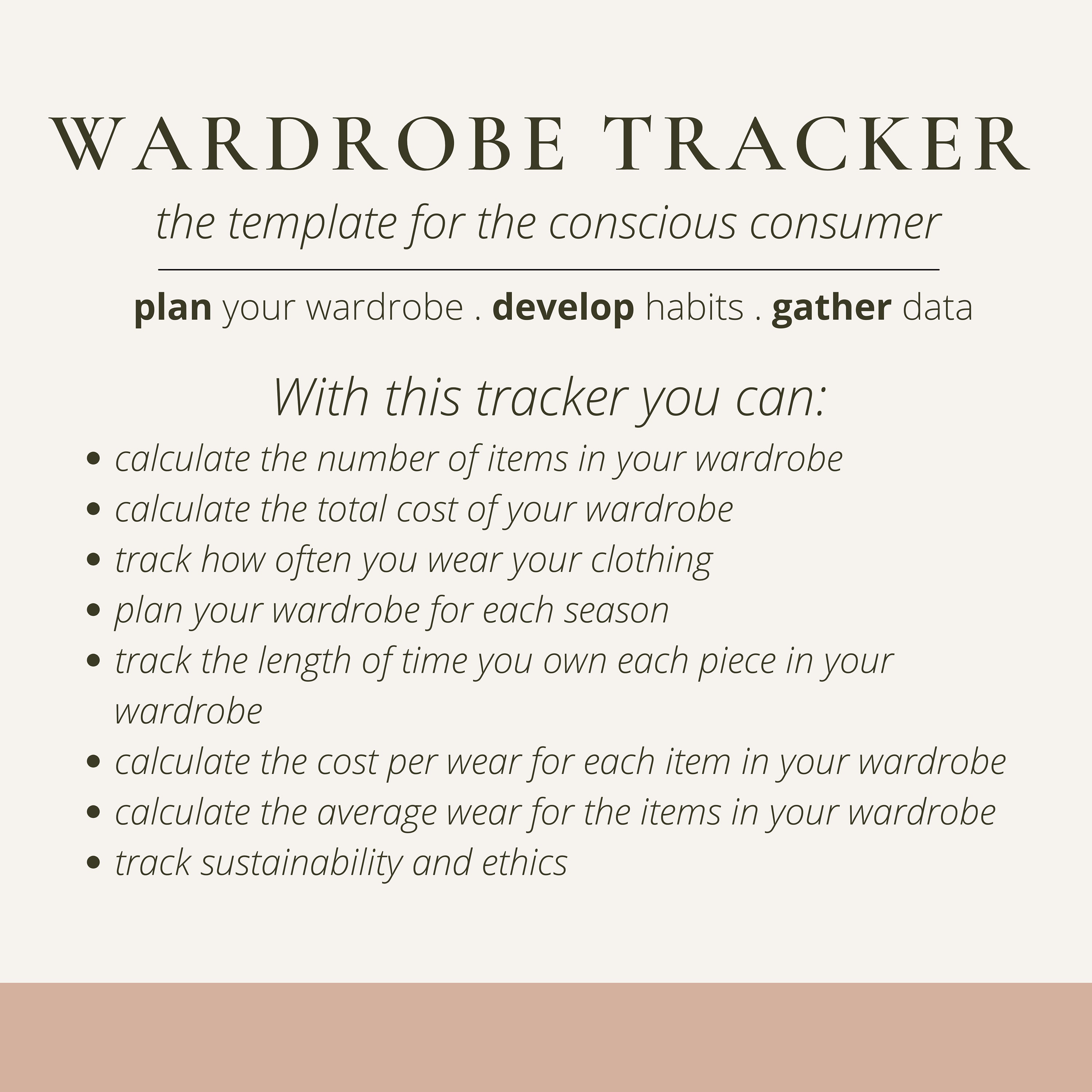 Wardrobe Tracker for Notion, Digital Wardrobe Tracker, Wardrobe ...