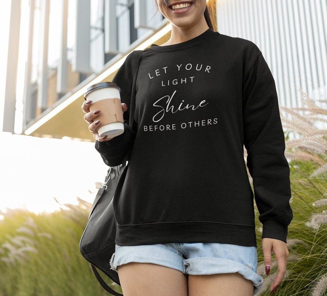 Christian Faith Based Bible Verse Scripture Crewneck Sweatshirt ...