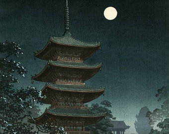 Pagoda Art Print - Etsy