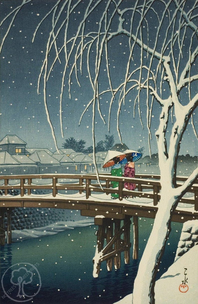 Japanese Art Print, Hasui Vintage Print, Ukiyo-e Art Print, Woodblock ...