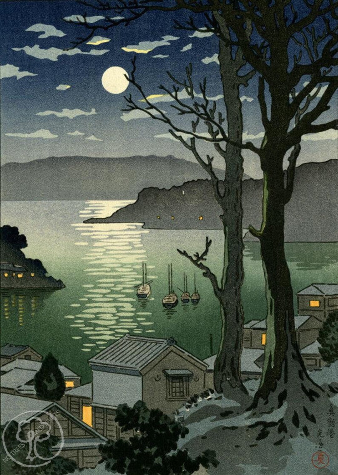 Japanese Art Print, Koitsu Vintage Print, Ukiyo-e Art Print, Woodblock ...