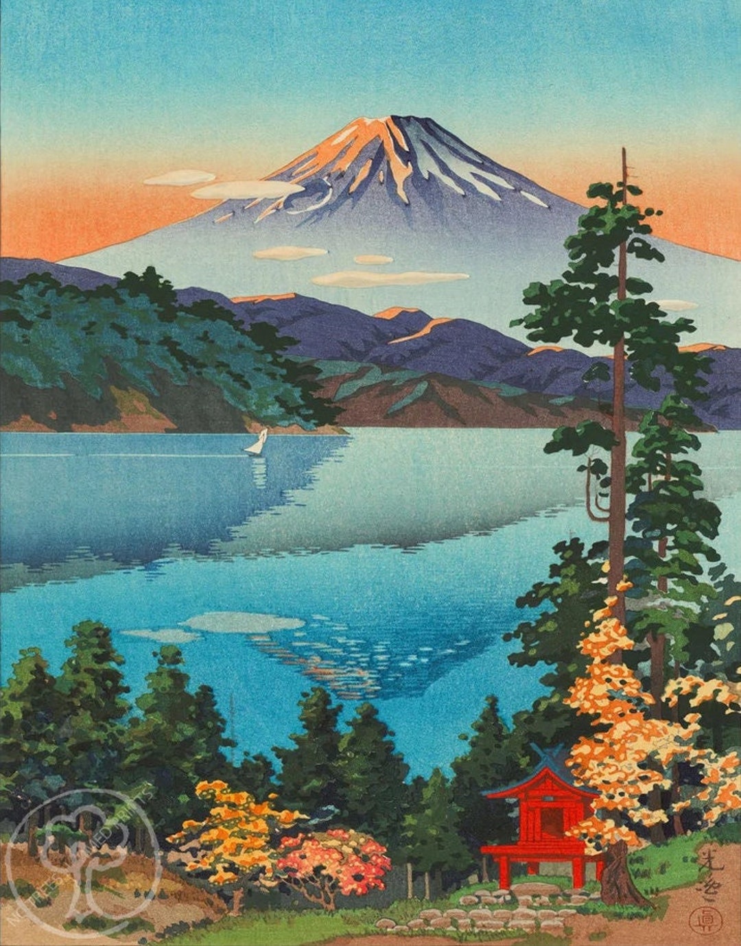 Japanese Art Print, Koitsu Vintage Print, Ukiyo-e Art Print, Woodblock ...