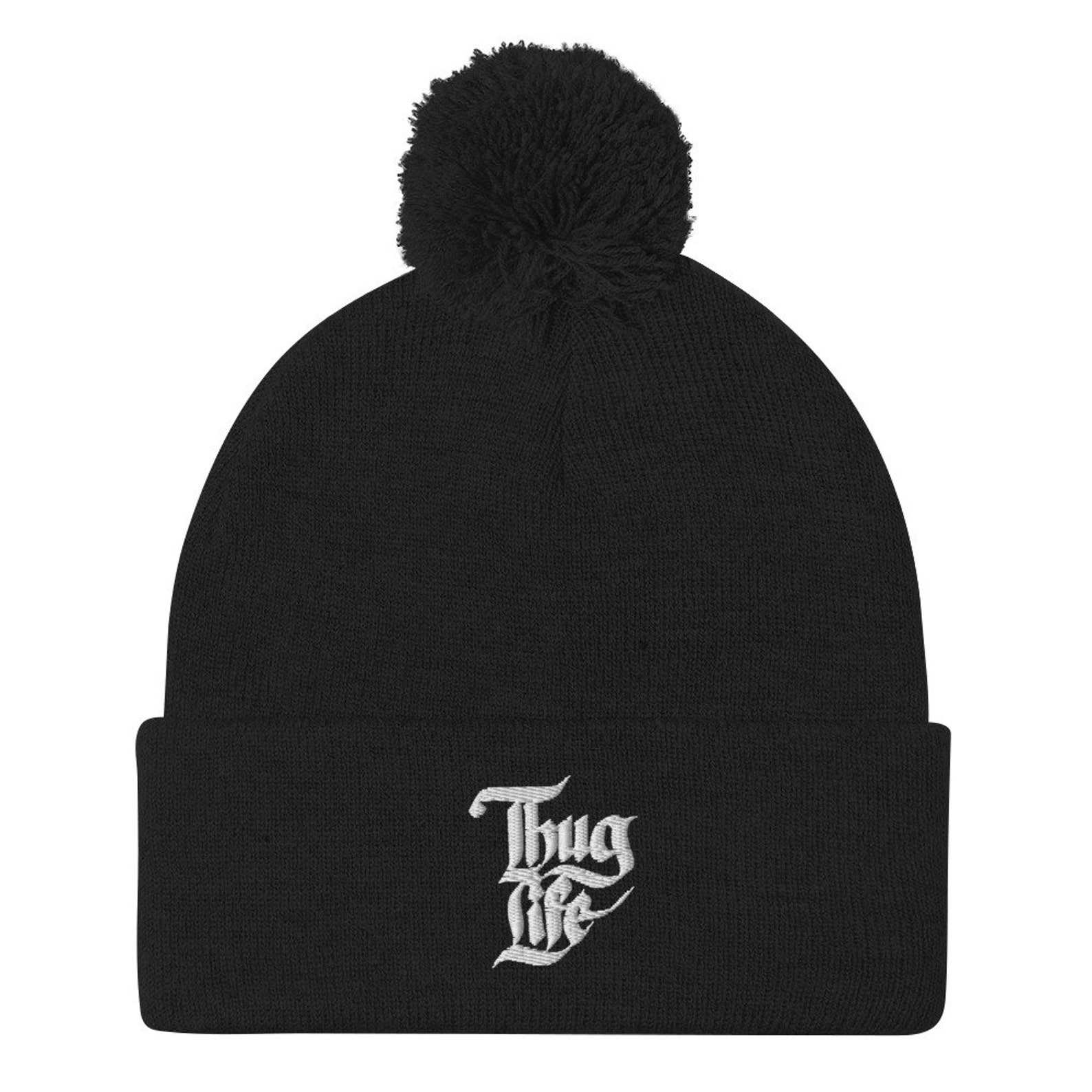 Thug Life 2pac Inspired Pom-pom Beanie Attire Hat Women’s Head Tupac - Etsy