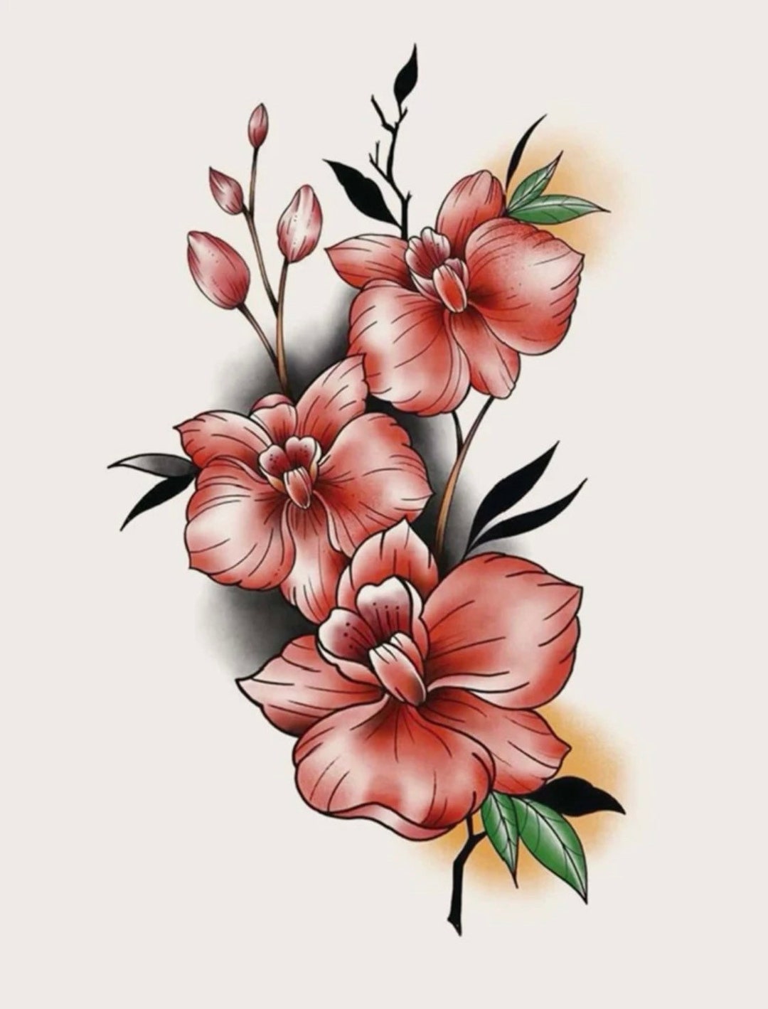 Vintage Boho Floral Tattoo Nature Tattoos Tattoo Sleeves - Etsy