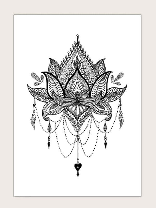 Lace Chest Tattoo - Etsy