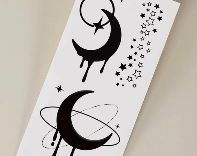 Mystical Moon Temporary Tattoo Set Witchy Jewelry Witchy Tattoos ...
