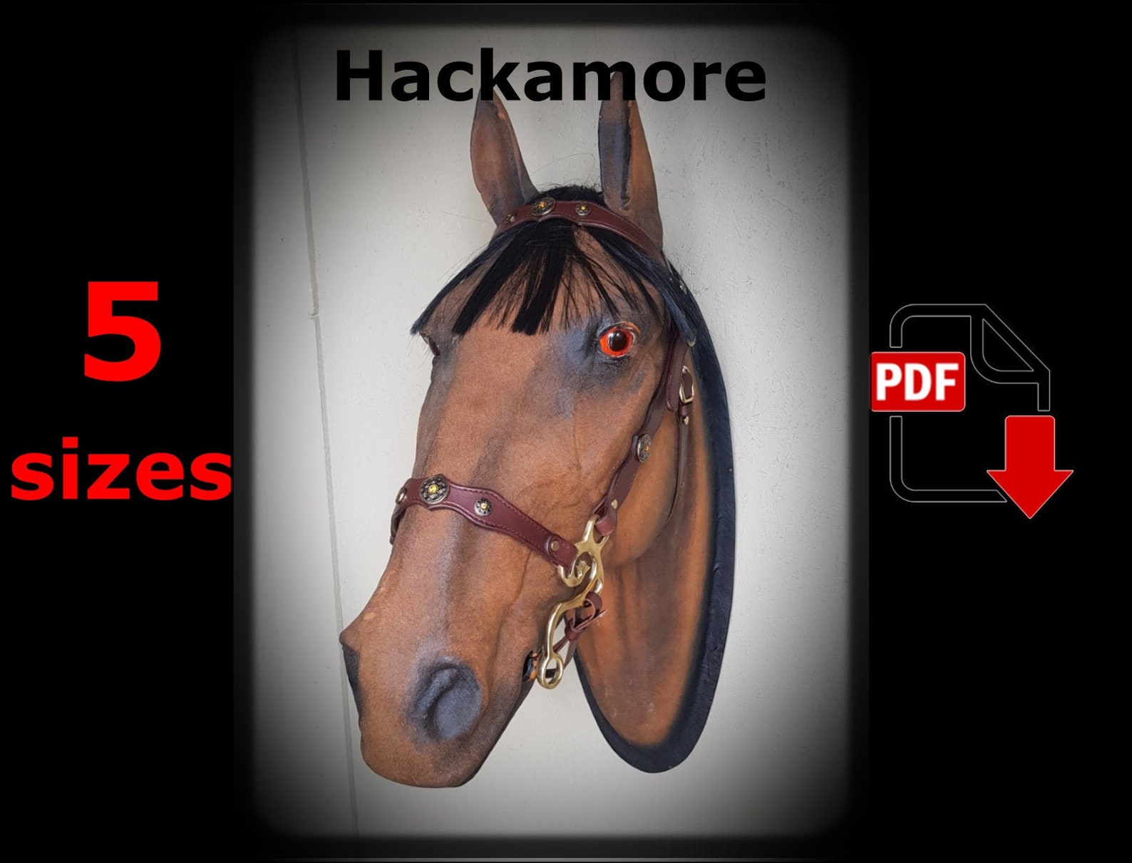 Pdf Pattern for Complete Hackamore Bridle Crown - Etsy Canada