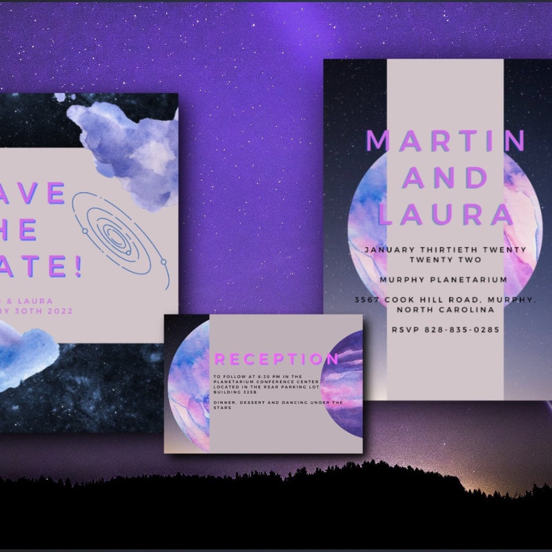Space Themed Wedding - Etsy