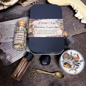 Protection Travel Altar Shielding Ritual Kit Witchcraft Kit Pocket ...