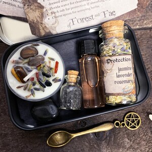Protection Travel Altar Shielding Ritual Kit Witchcraft Kit Pocket ...