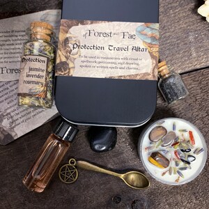 Protection Travel Altar Shielding Ritual Kit Witchcraft Kit Pocket ...