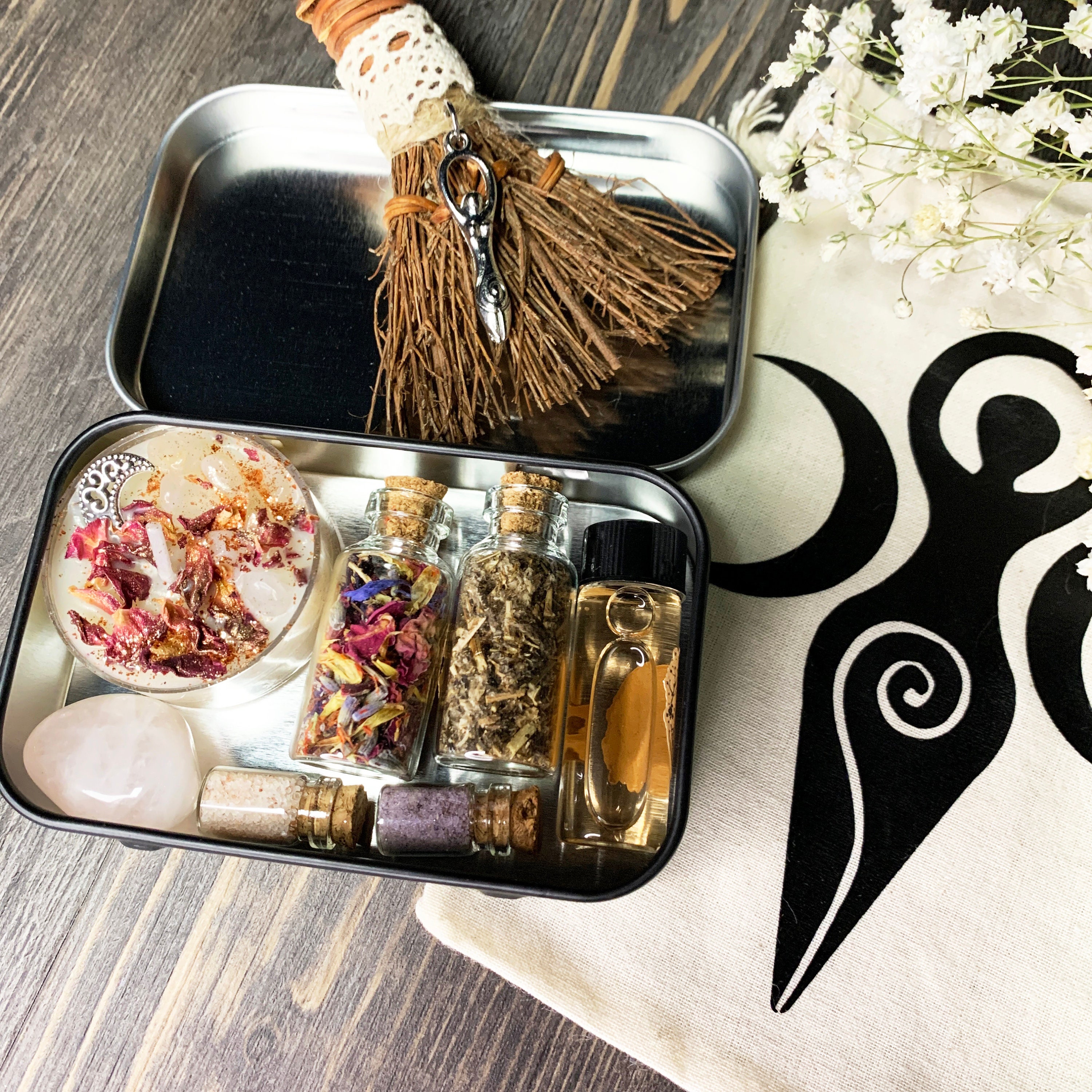 Goddess Travel Altar Witch Kit Spell Bottle | Etsy