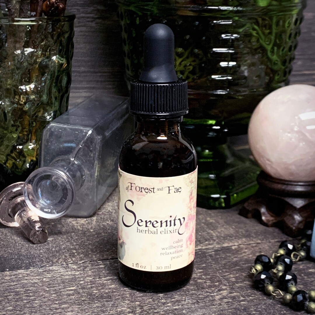 Serenity Calming Elixir Herbal Tincture Energy Work - Etsy