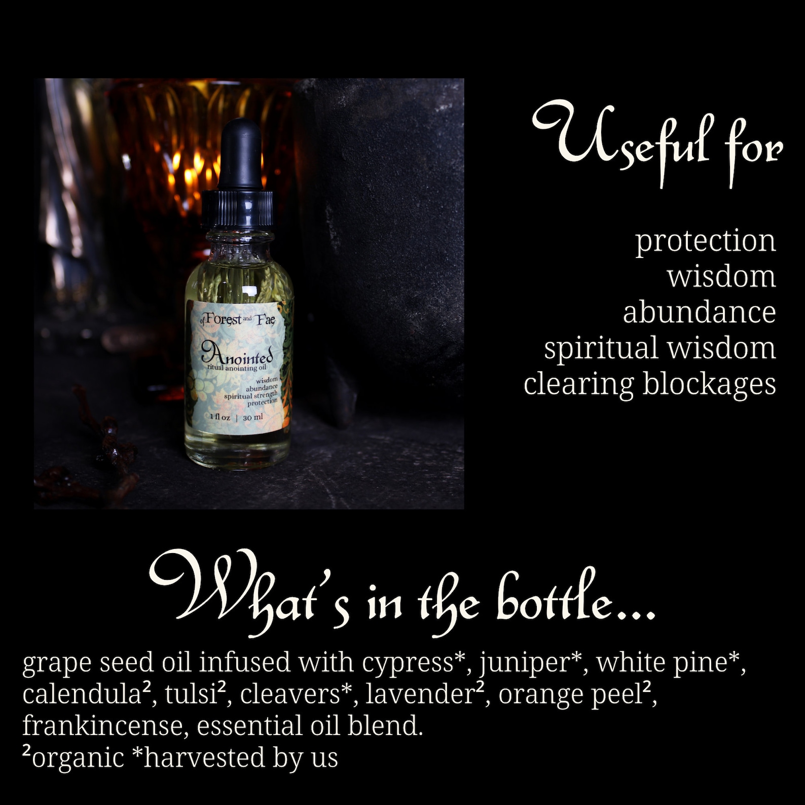Ritual Anointing Oil | Altar Oil | Manifesting | Intention Oil | Candle ...