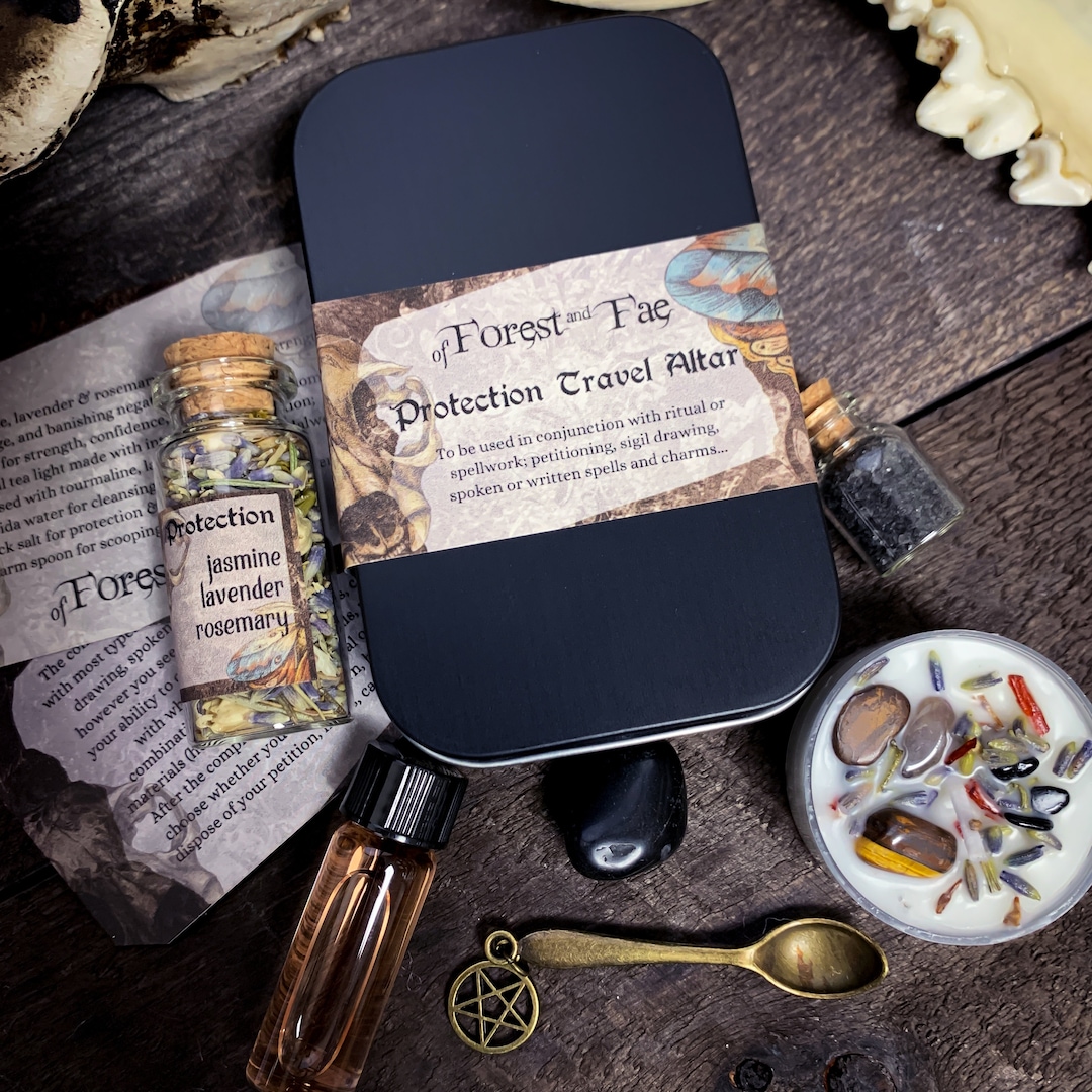 Protection Travel Altar | Shielding Ritual Kit | Witchcraft Kit ...