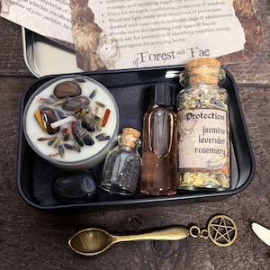 Protection Travel Altar Shielding Ritual Kit Witchcraft Kit Pocket ...