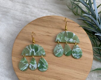 Jade Clay Earrings - Etsy