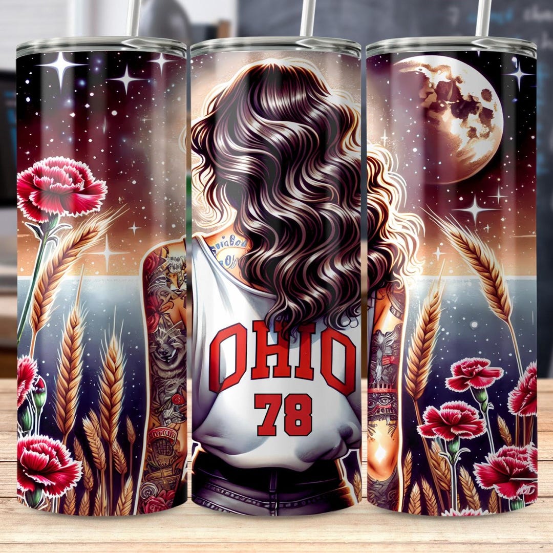 Ohio State Girl Tumbler Wrap: Buckeye Football, Celestial Tattoo ...