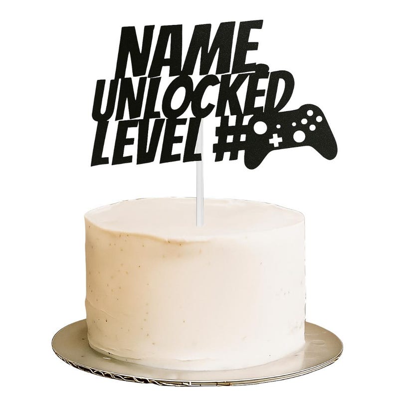 Custom Gamer Birthday Cake Topper: Video Game Controller Party Decor - Etsy