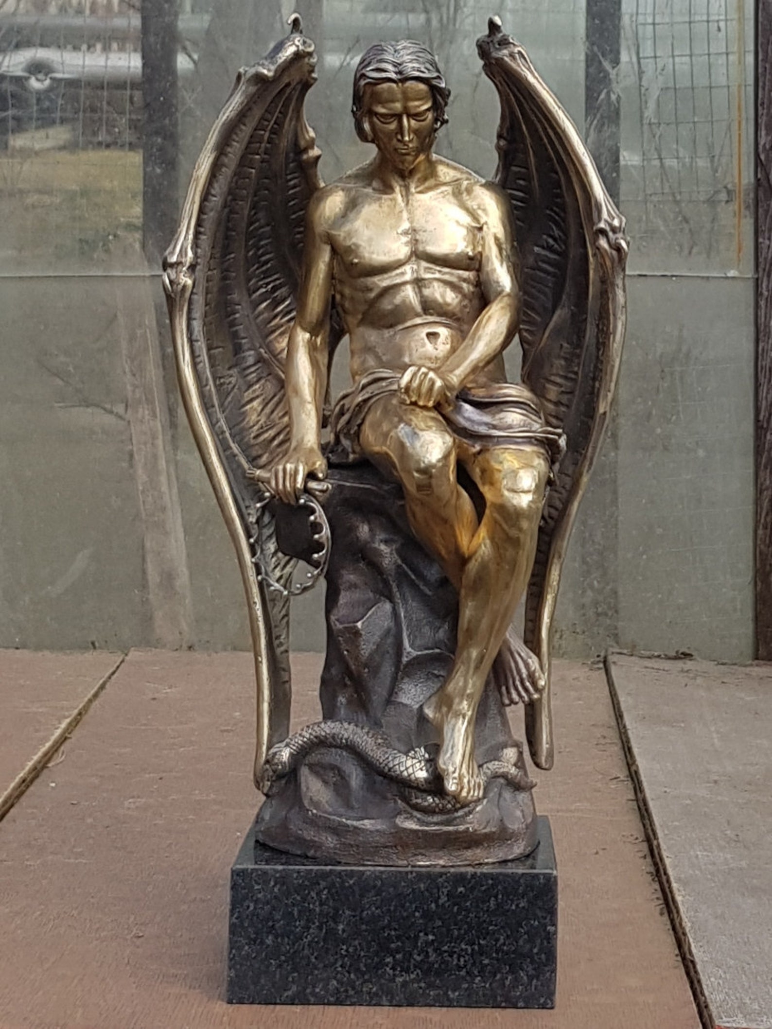 Joseph Geefs sculpture of Lucifer from Liege. Version of the | Etsy
