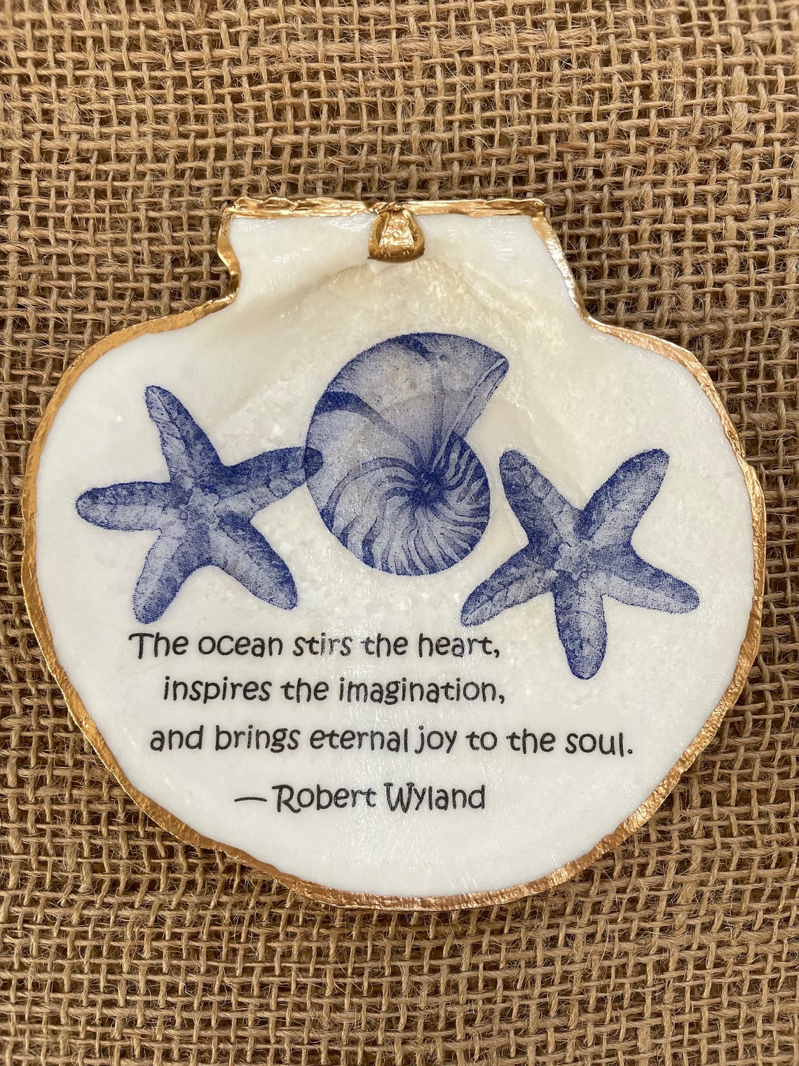 Inspiration, Quotes and Bible Verse - Gilded and Decoupaged Natural ...