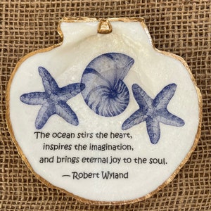 Inspiration, Quotes and Bible Verse - Gilded and Decoupaged Natural ...