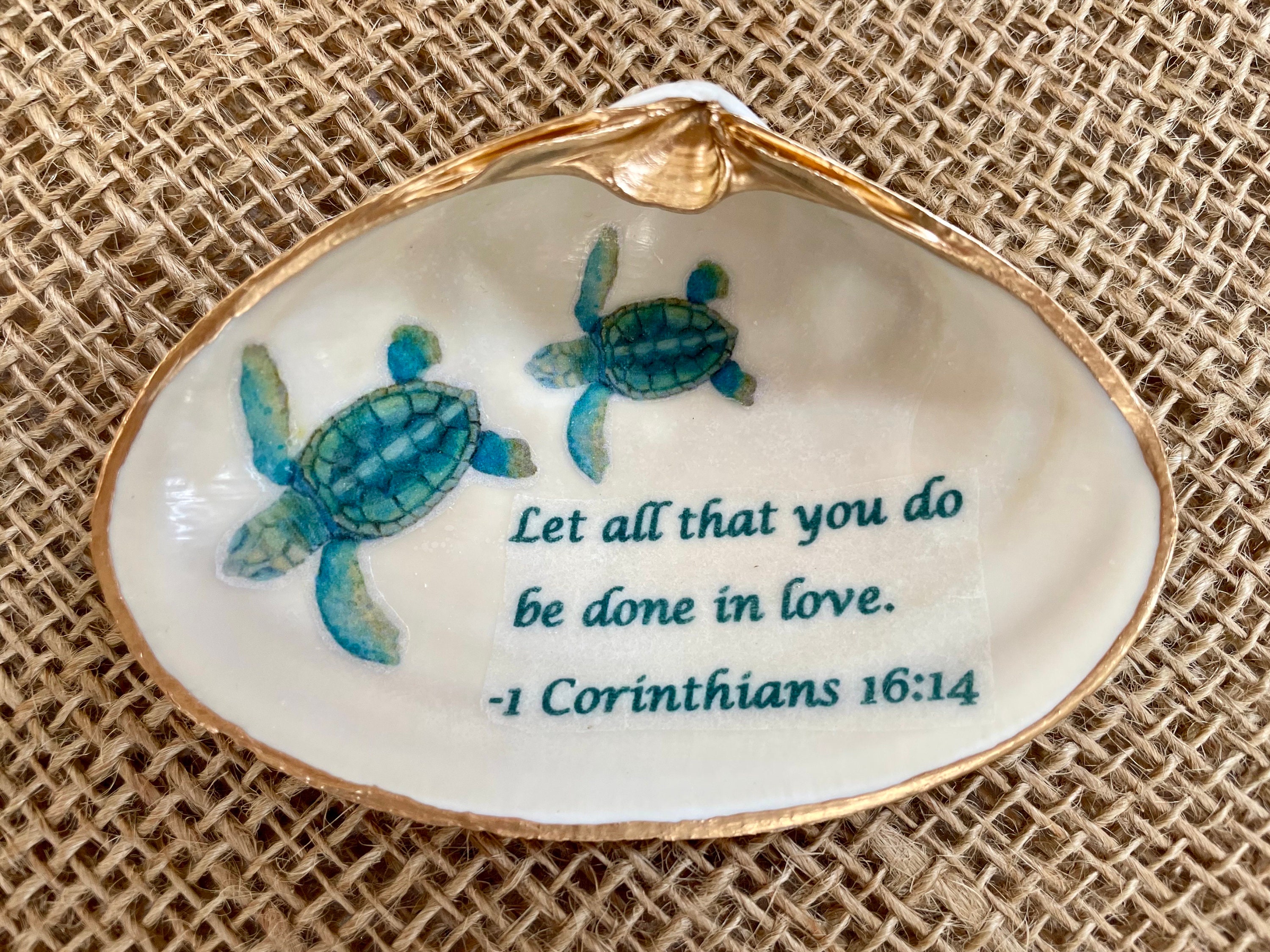 Inspiration, Quotes and Bible Verse - Gilded and Decoupaged Natural ...