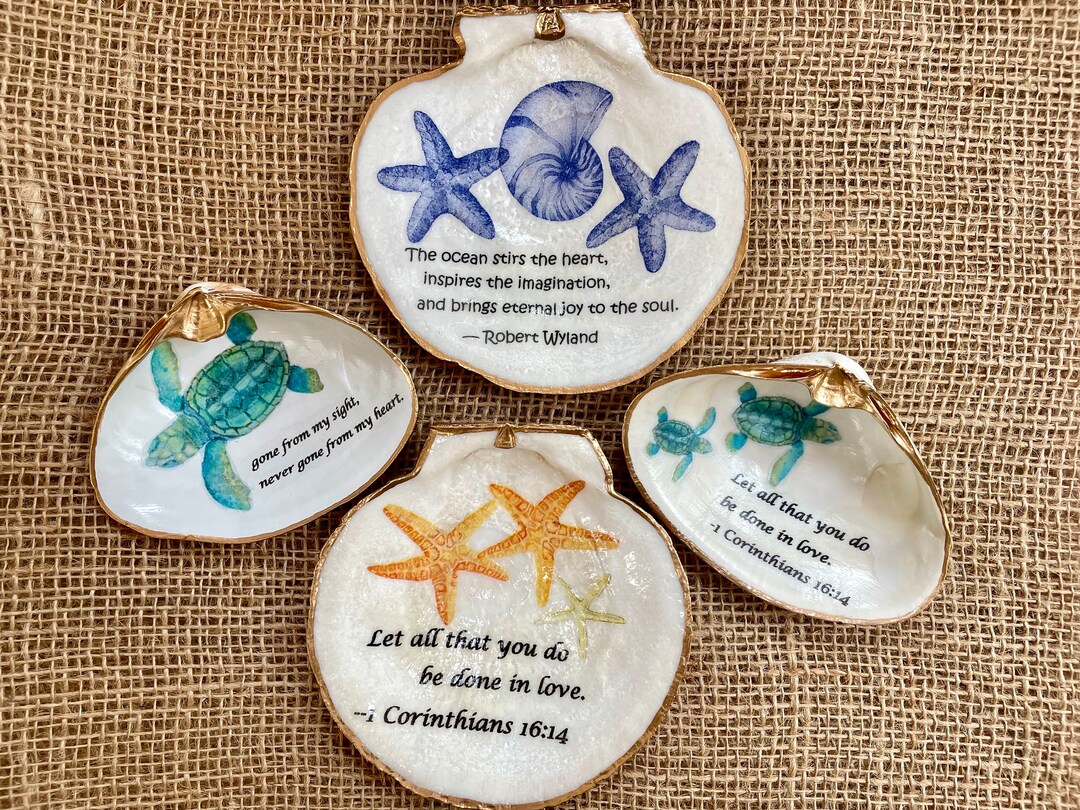 Inspiration, Quotes and Bible Verse - Gilded and Decoupaged Natural ...