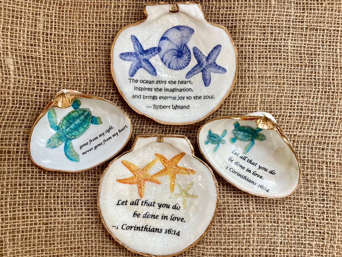 Inspiration, Quotes and Bible Verse - Gilded and Decoupaged Natural ...