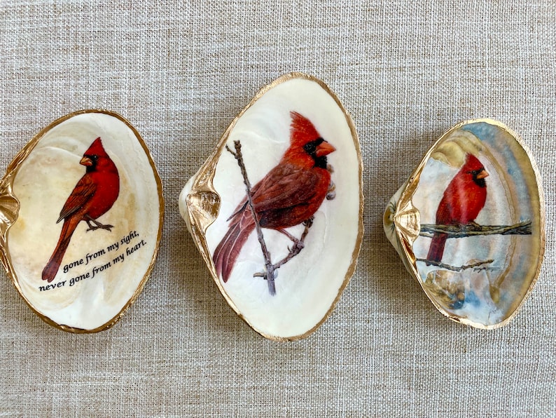 College of Cardinals Part 1 Gilded and Decoupaged Natural Sea Shells - Etsy