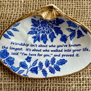 Inspiration, Quotes and Bible Verse Gilded and Decoupaged Natural Clam ...