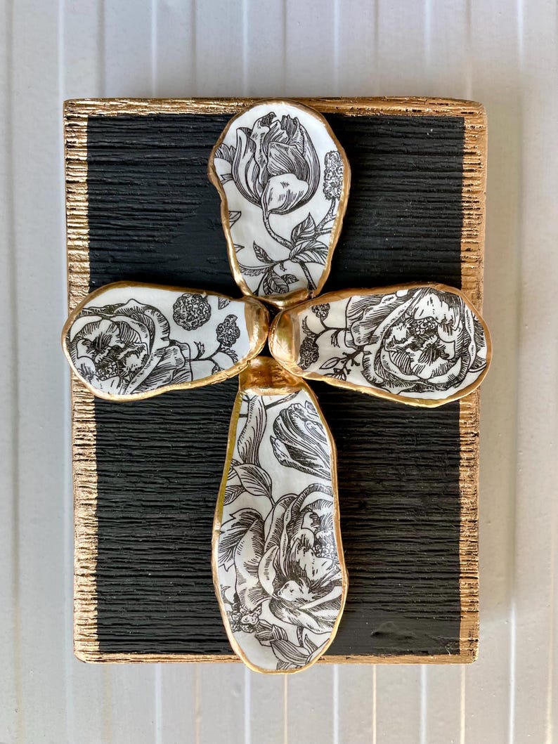 Oyster Shell Crosses Part 3 - Natural Oyster Shells on Reclaimed Barn ...