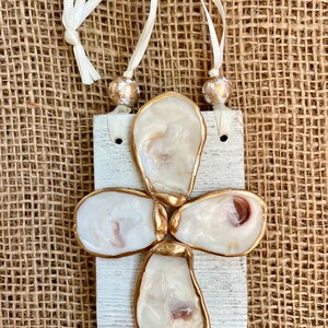 Oyster Shell Crosses Part 3 - Natural Oyster Shells on Reclaimed Barn ...