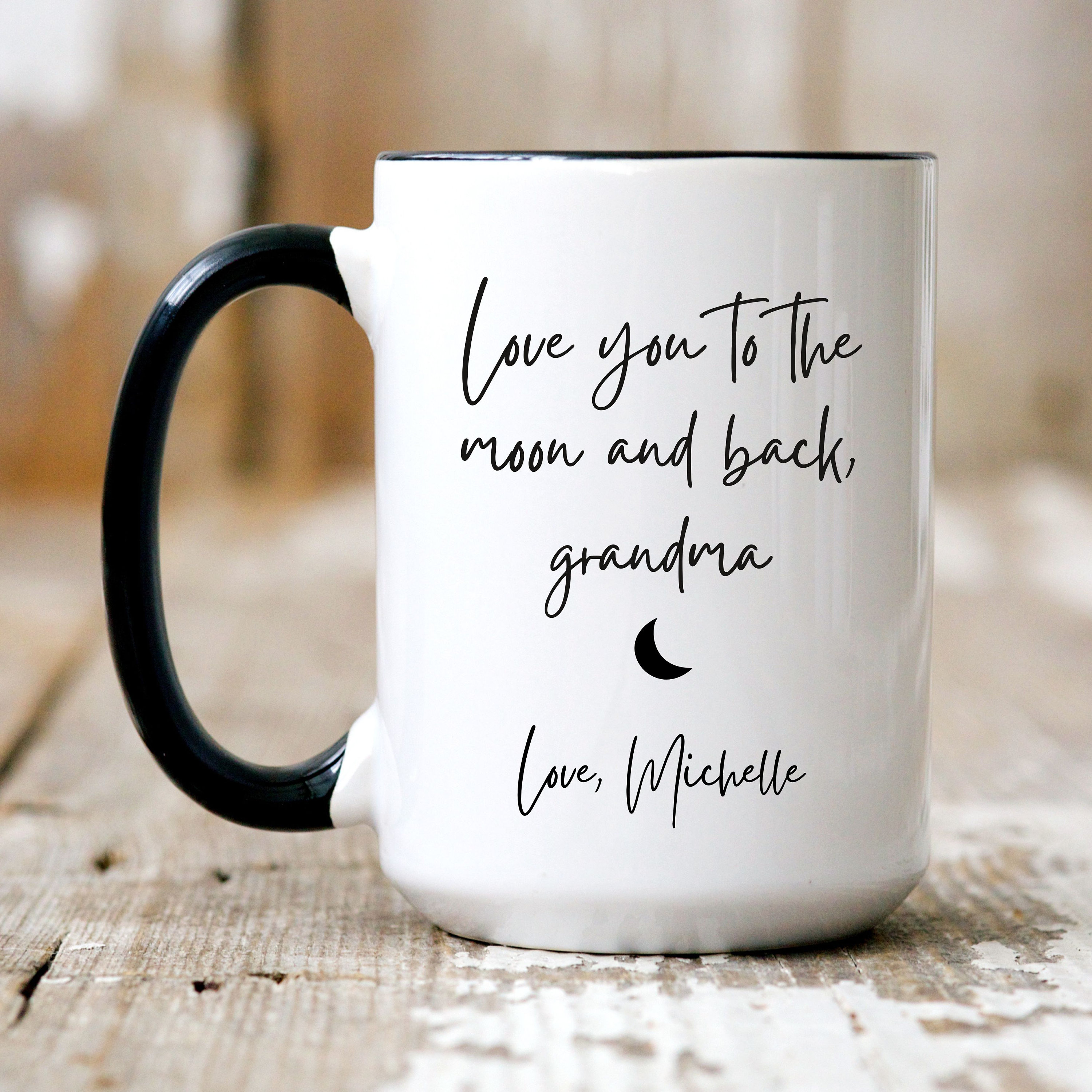 I Love You to the Moon and Back Mug Personalized - Etsy