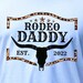 Rodeo Daddy EST 2022 PNG Cheetah Print Cowhead Birthday Design PNG ...