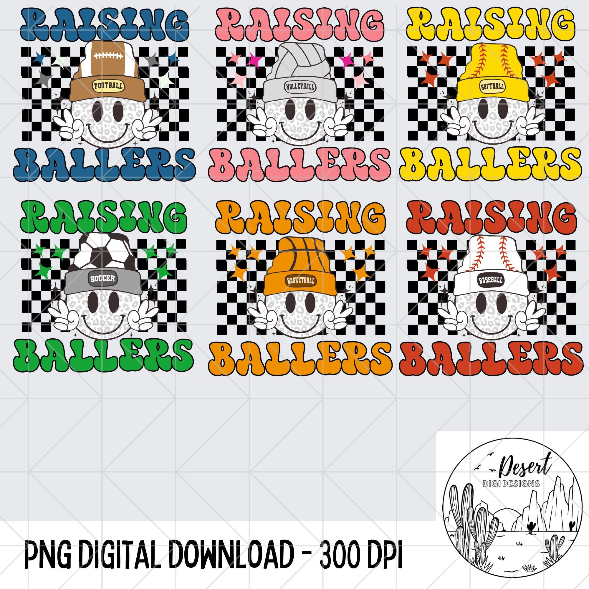 Raising Ballers Happy Face PNG - Smiley PNG - Bundle Design PNG ...